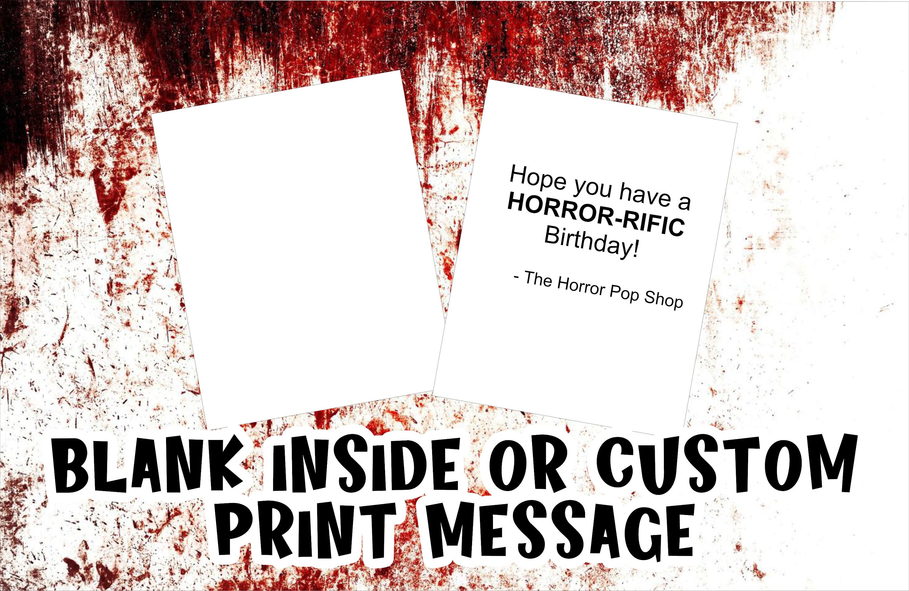Spooky Slasher Horror Movie Birthday Card Terrifying Clowns - Etsy