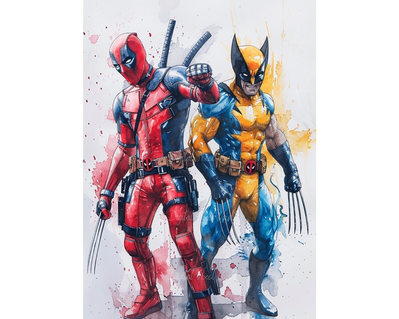 Deadpool y Wolverine's Zany Antics Paquete de arte digital en ...