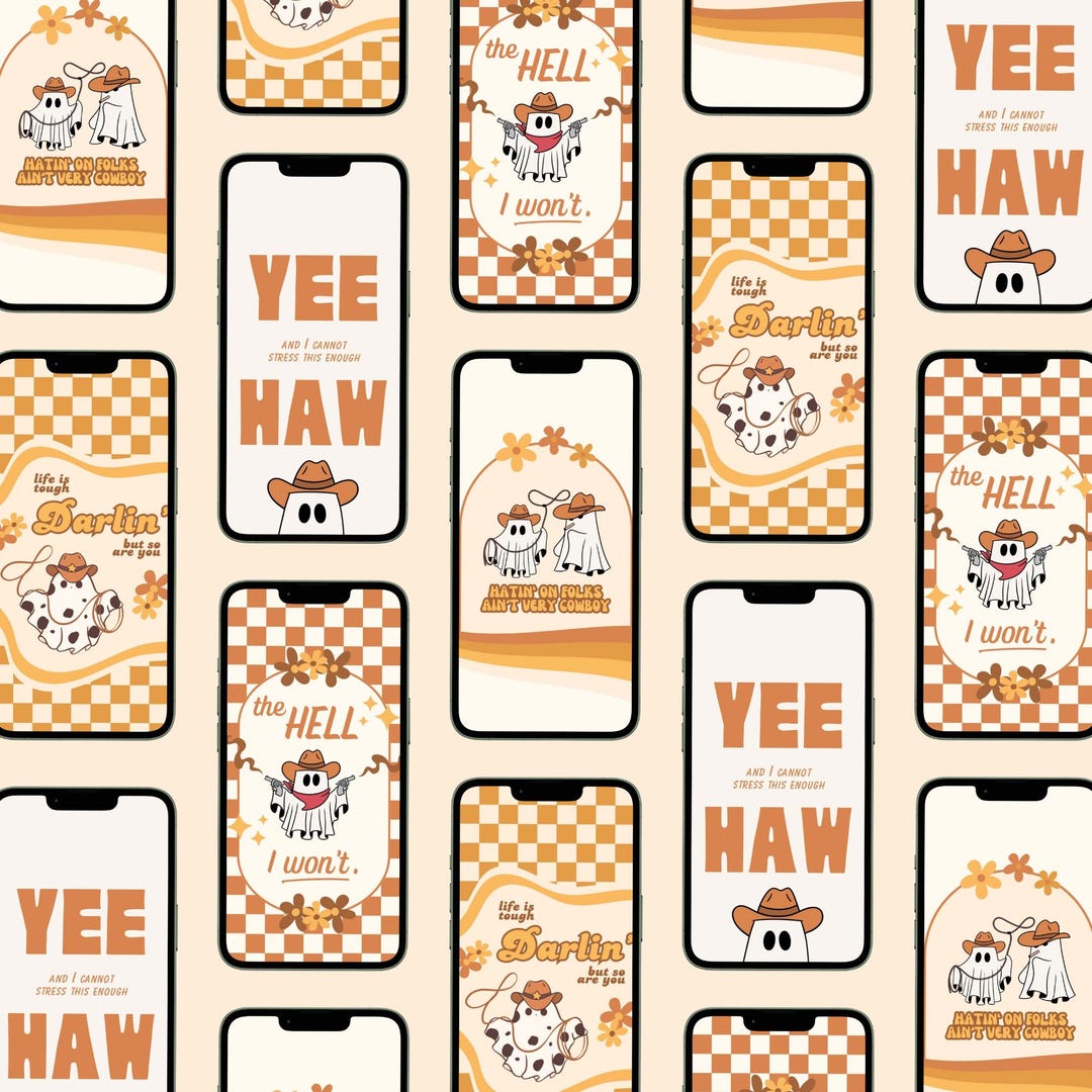 Western Phone Backgrounds | Charming Ghost Cowboy Wallpapers | Fun ...