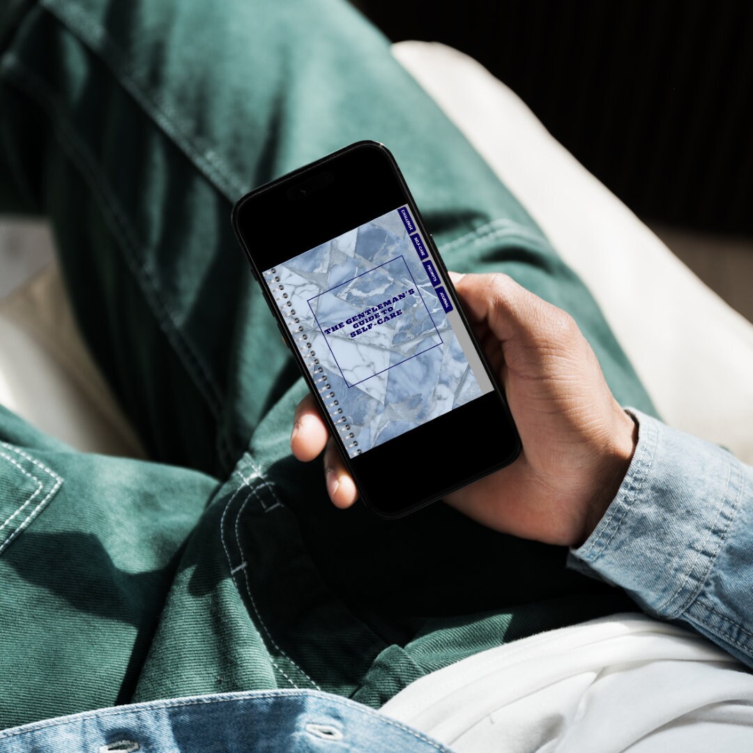 Male Self-care Planner and Journal, Male Digital Planner, Male Digital ...
