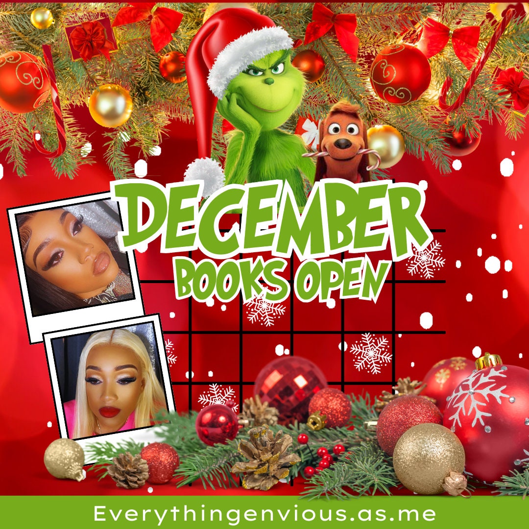 Grinch Theme December Books Open Flyer SEO - Etsy