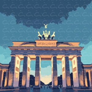 Brandenburg Gate SVG: Berlin Landmark Vector Art (digital Download) - Etsy