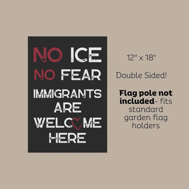 Abolish ICE Anti-ice Garden Flag - Immigrant Rights Political Banner ...