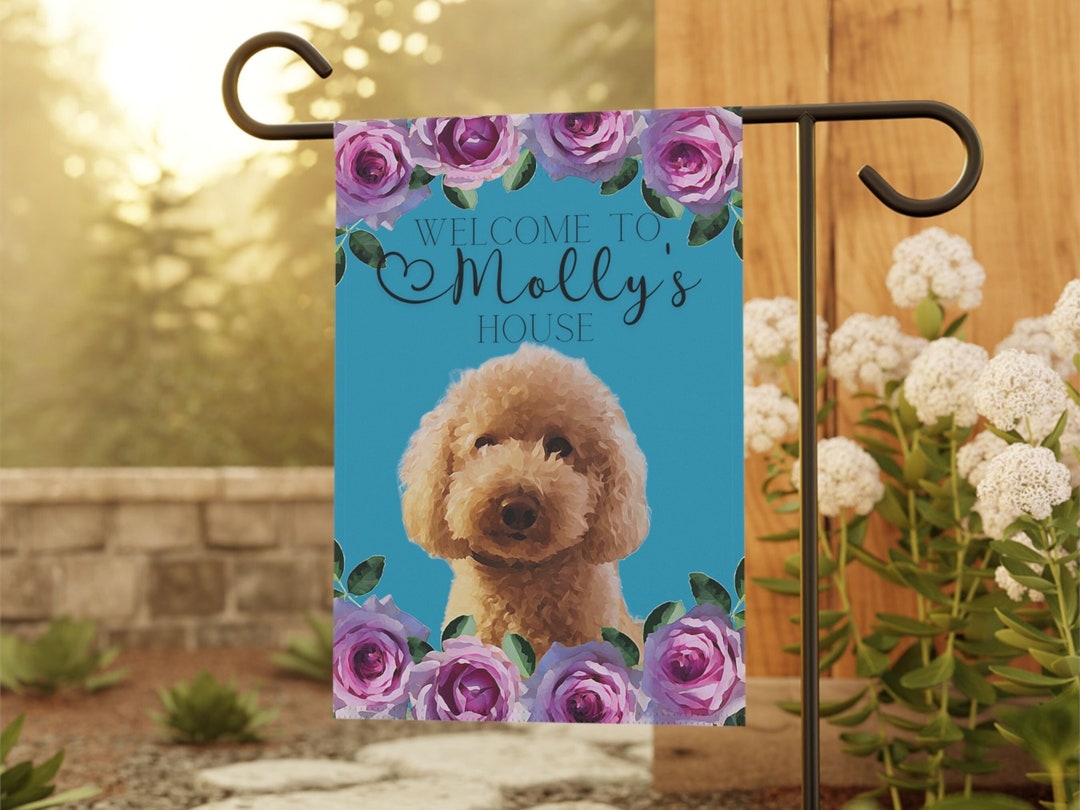 Pet Garden Flag, Custom Garden Flag, Dog Mom Gift, Dog Garden Flag ...