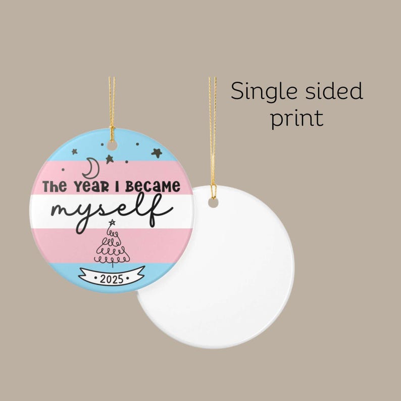 Trans Christmas Ornament - LGBTQ Transgender Xmas Holiday Gift - Etsy