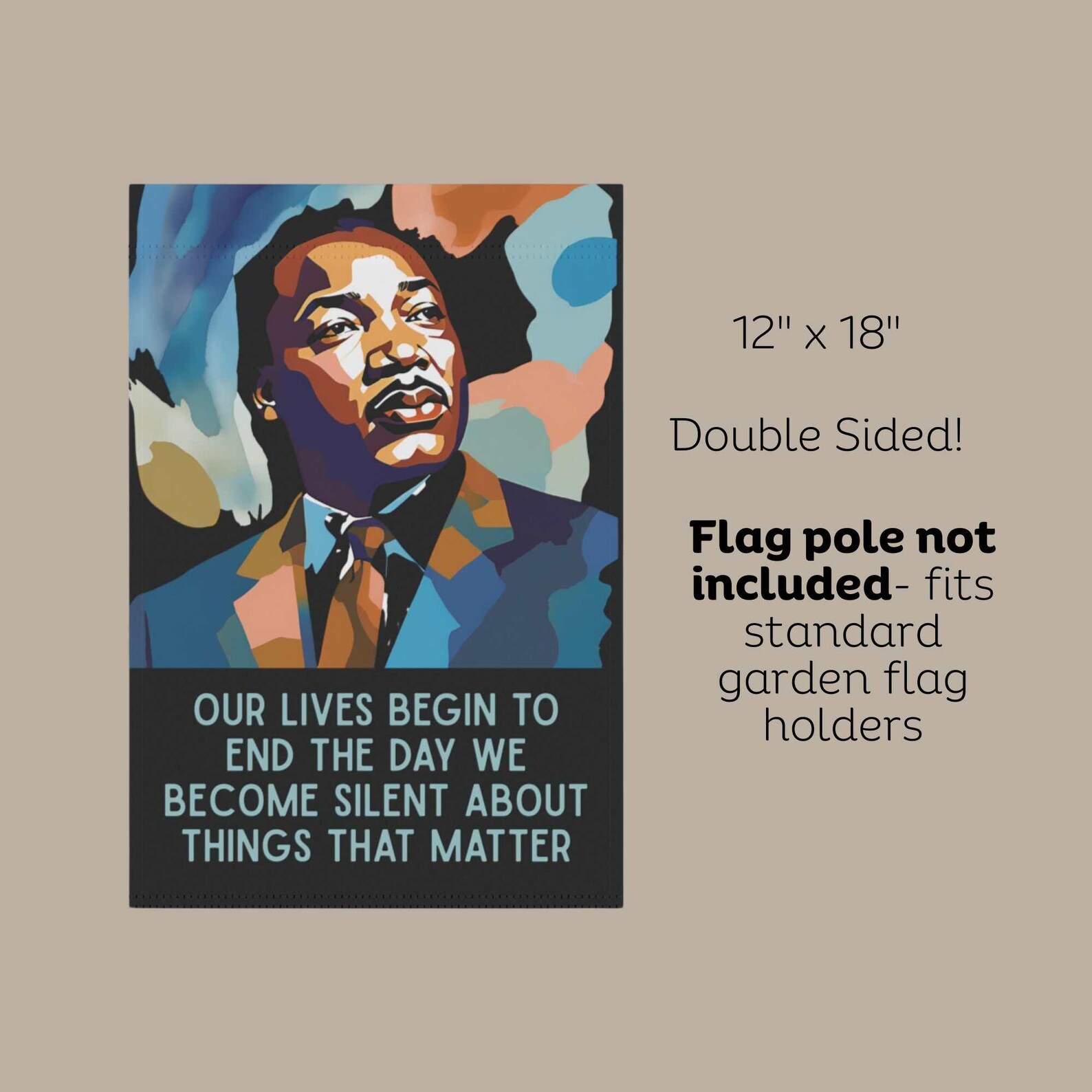 Lawn Signs Progressive Anti Fascism - MLK Quote - Black History Month ...