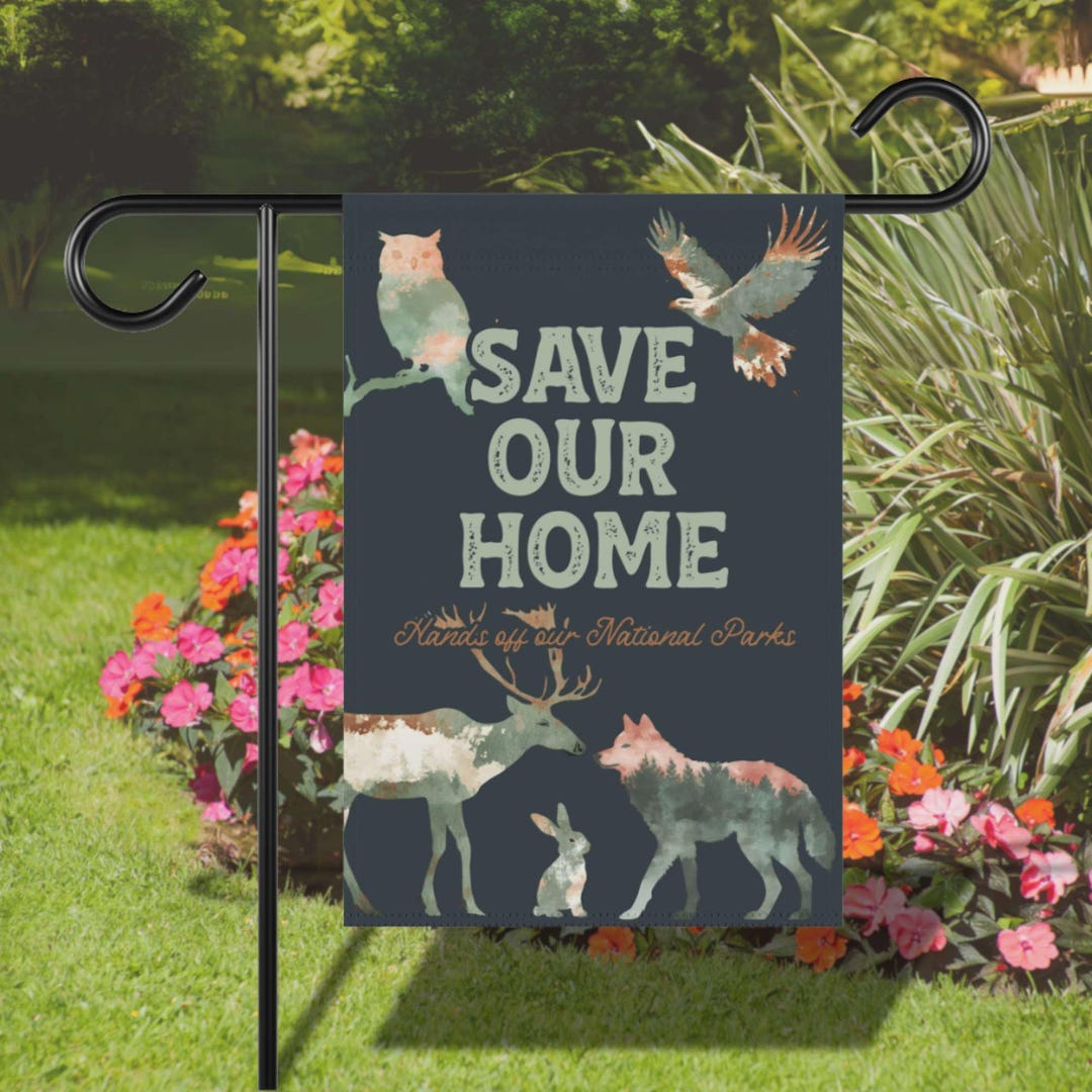Save Our Parks Garden Flag: National Forest Wildlife Art, 12x18'' - Etsy