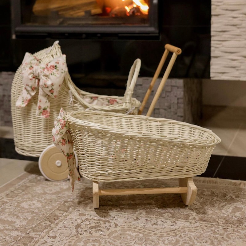 Wicker Crib - Etsy