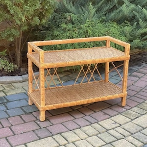 Wicker shoe storage bench store