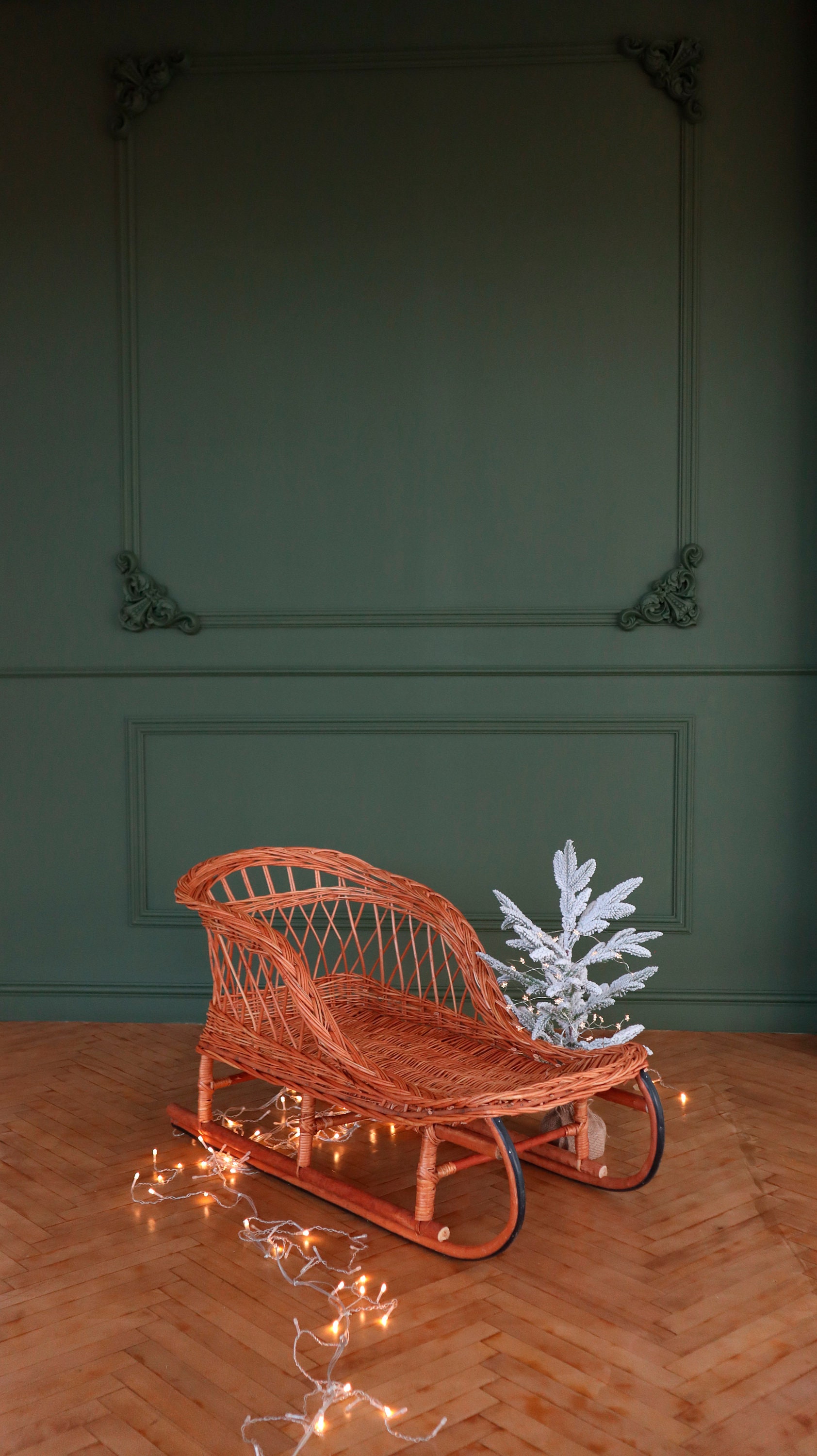 Santa Wooden Sleigh, Children's Sledges, Christmas Sleigh, Sleigh ...