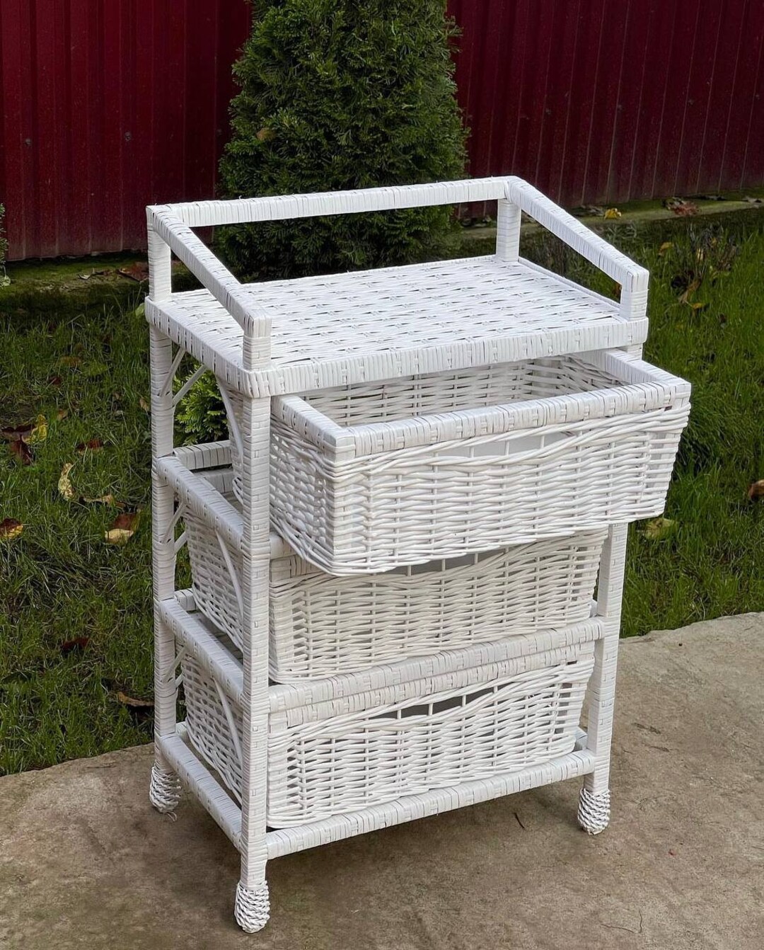 Wicker Dresser, Unique Chest of Drawers, Chest of Drawers, Wicker Chest ...