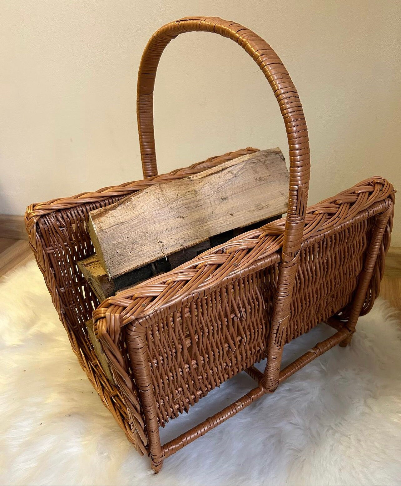 Firewood Holder, Firewood Basket, Firewood Storage, Fireplace Decor ...
