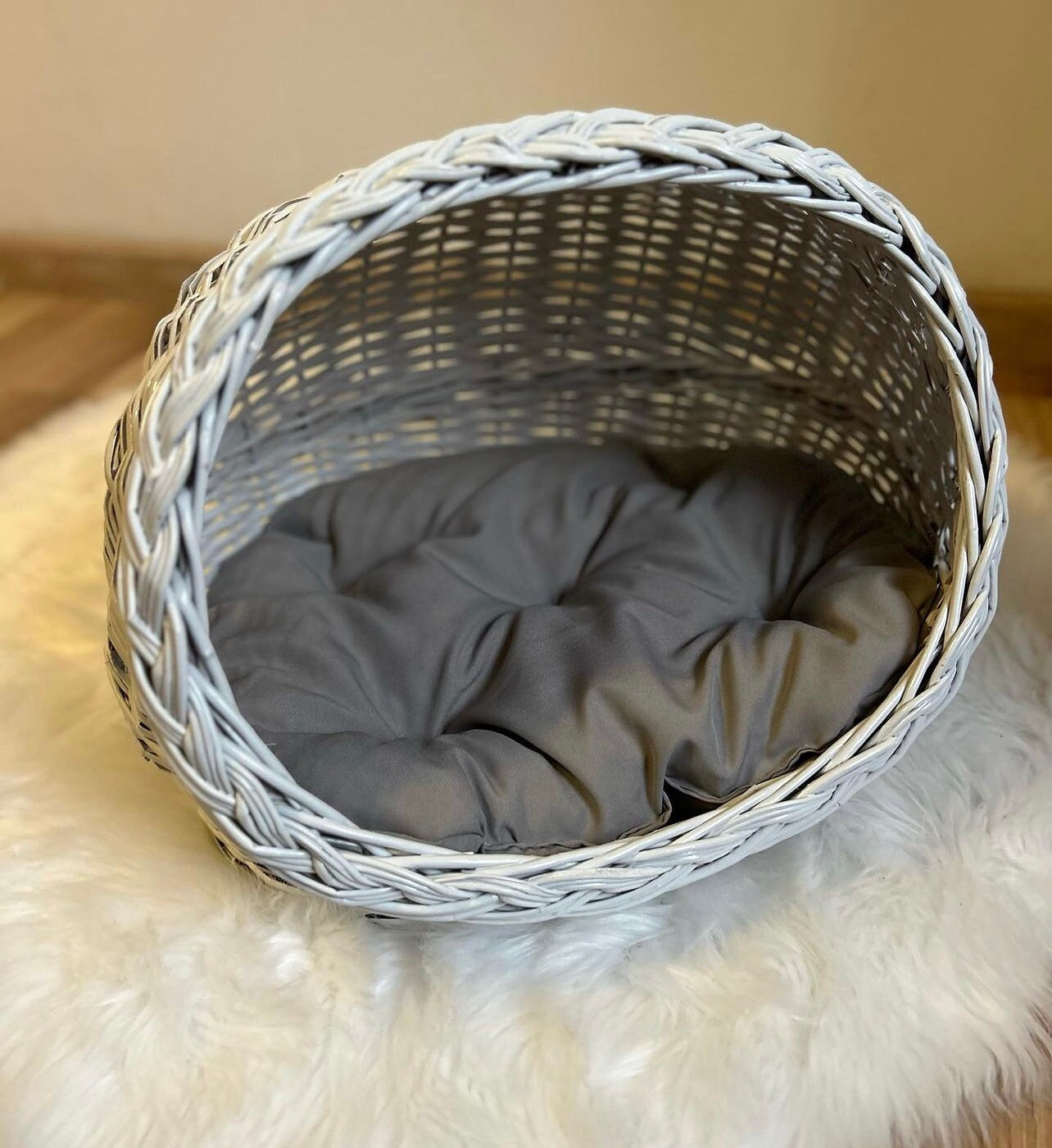 Pet Carrier, Pet Storage Basket, Cat House, Wicker Basket, Pets Gift ...