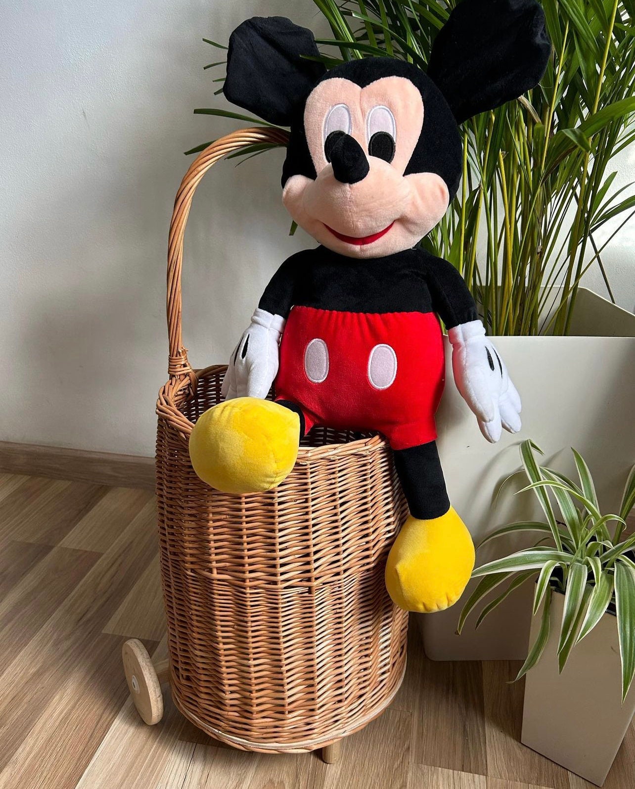 Trolley, Wicker Basket, Wicker Doll Pram, Toy Basket, Wicker Baby Doll ...