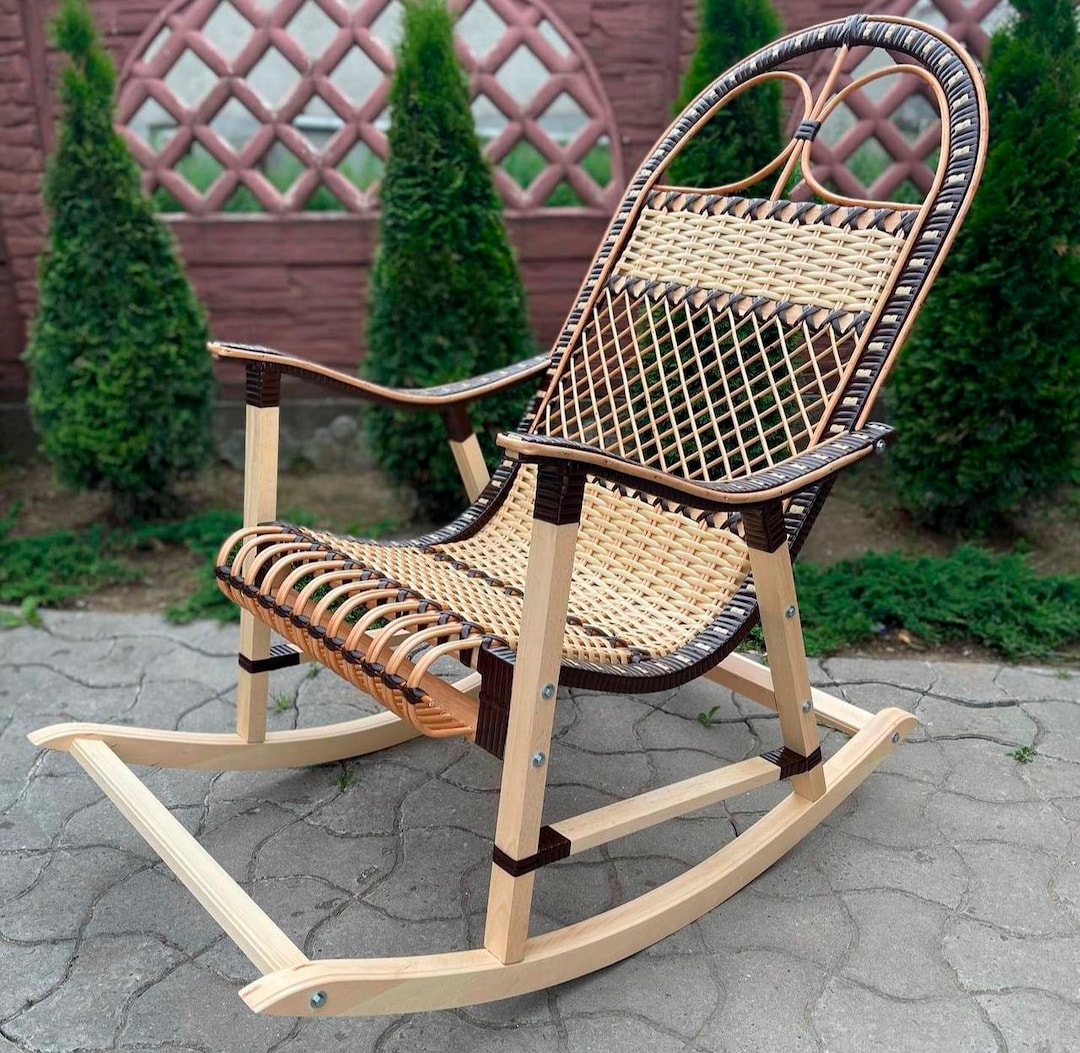 Rattan Rocking Chair, Lounge Chair, Cigar Lounge Chair, Outdoor Patio ...