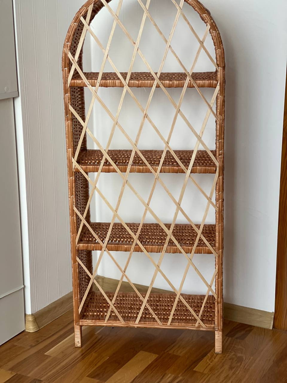Wicker Shelving Unit Etagere Shelf,boho Furniture Decor,book Plant ...