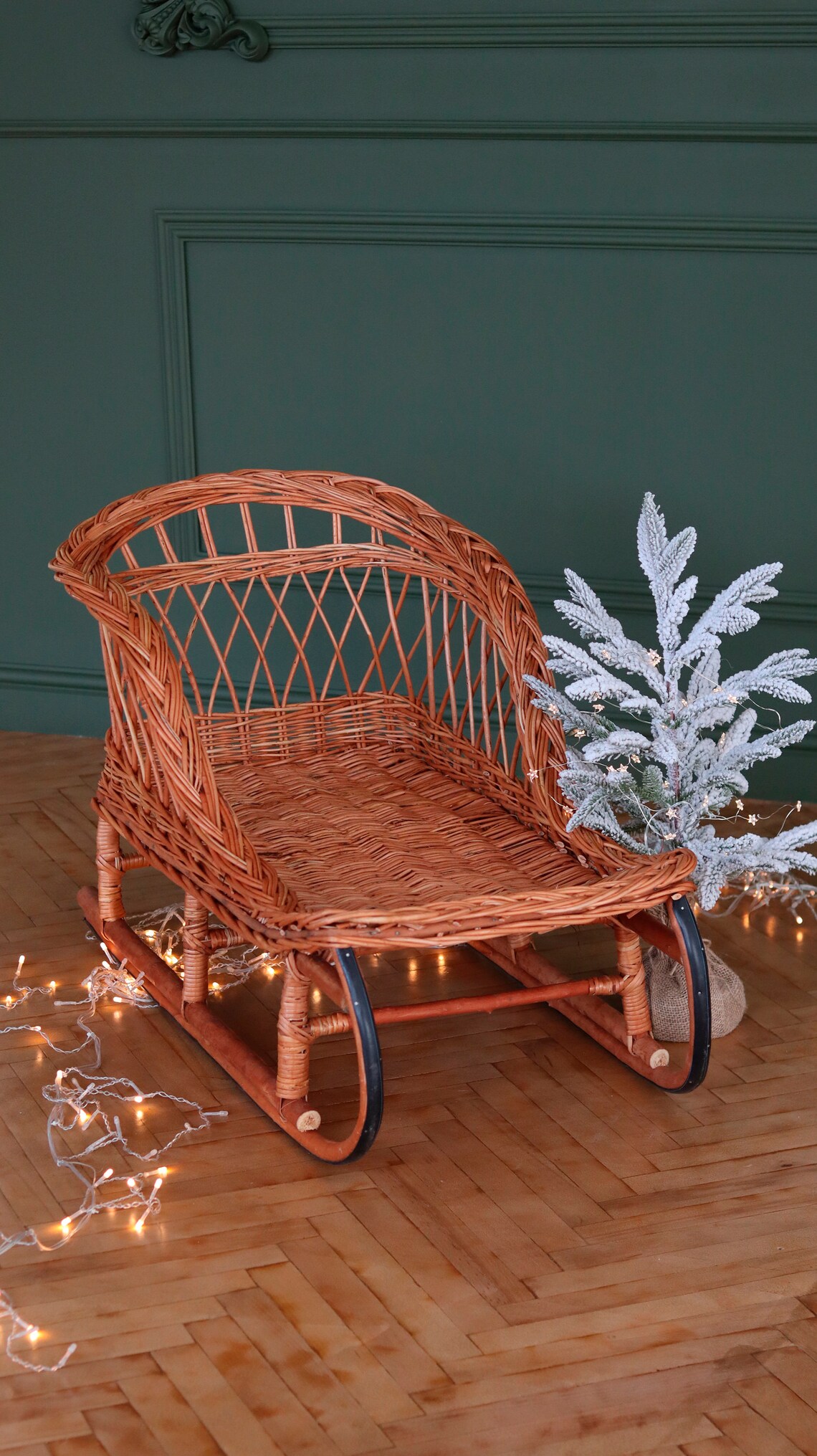 Santa Wooden Sleigh, Children's Sledges, Christmas Sleigh, Sleigh ...