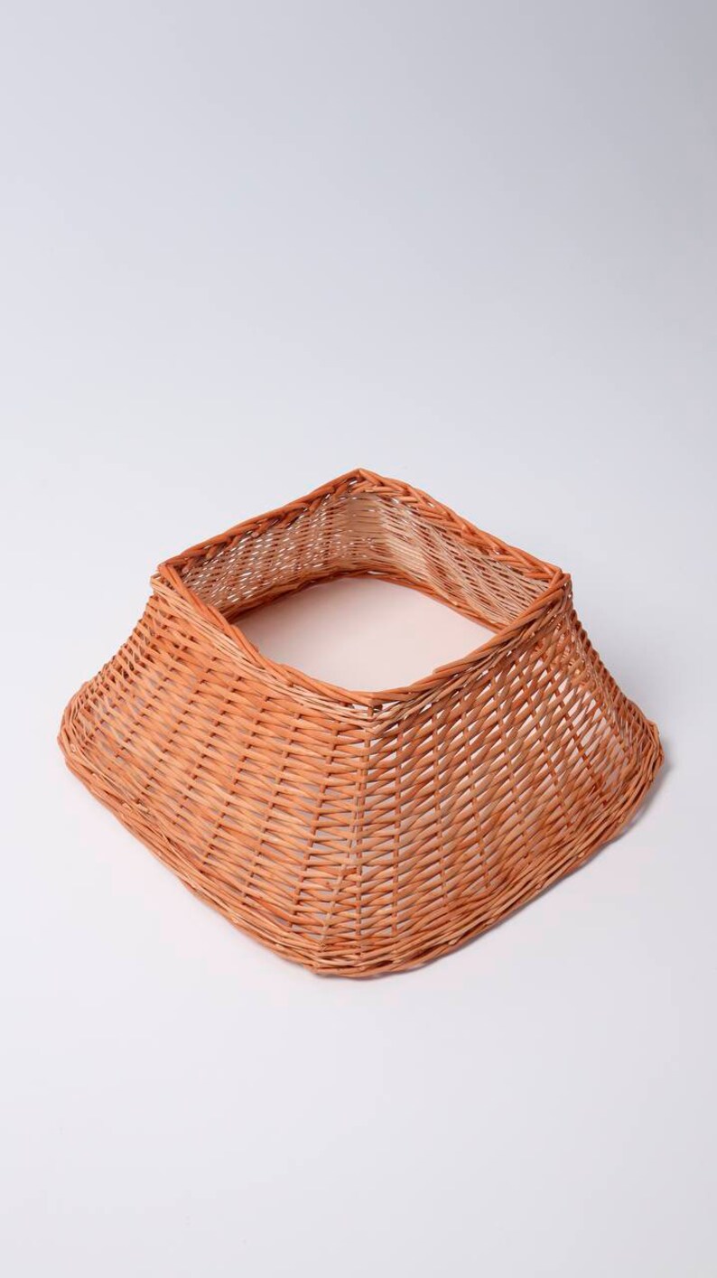 Square Tree Skirt, Christmas Tree Stand, Christmas Tree Skirt, Wicker ...