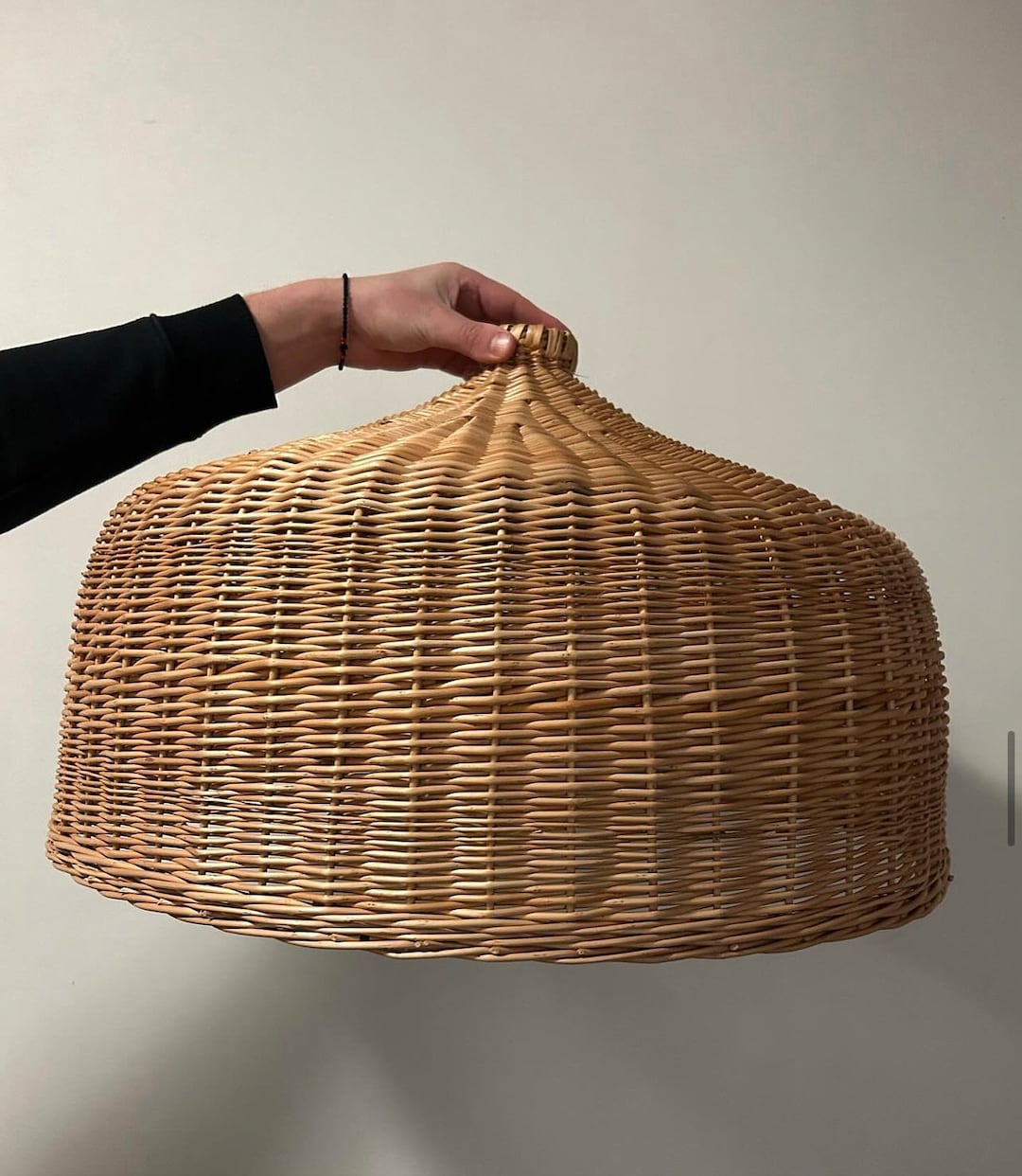 Pendant Light Shade, Boho Lamp Shades, Boho Lamp, Wicker Lampshade ...