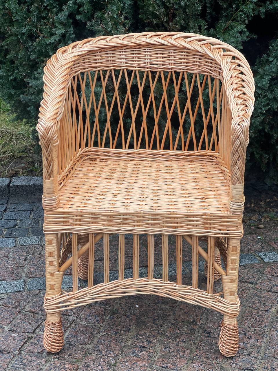 Natural Wicker Chair, Rattan Chair, Outdoor Patio Furniture, Boho ...