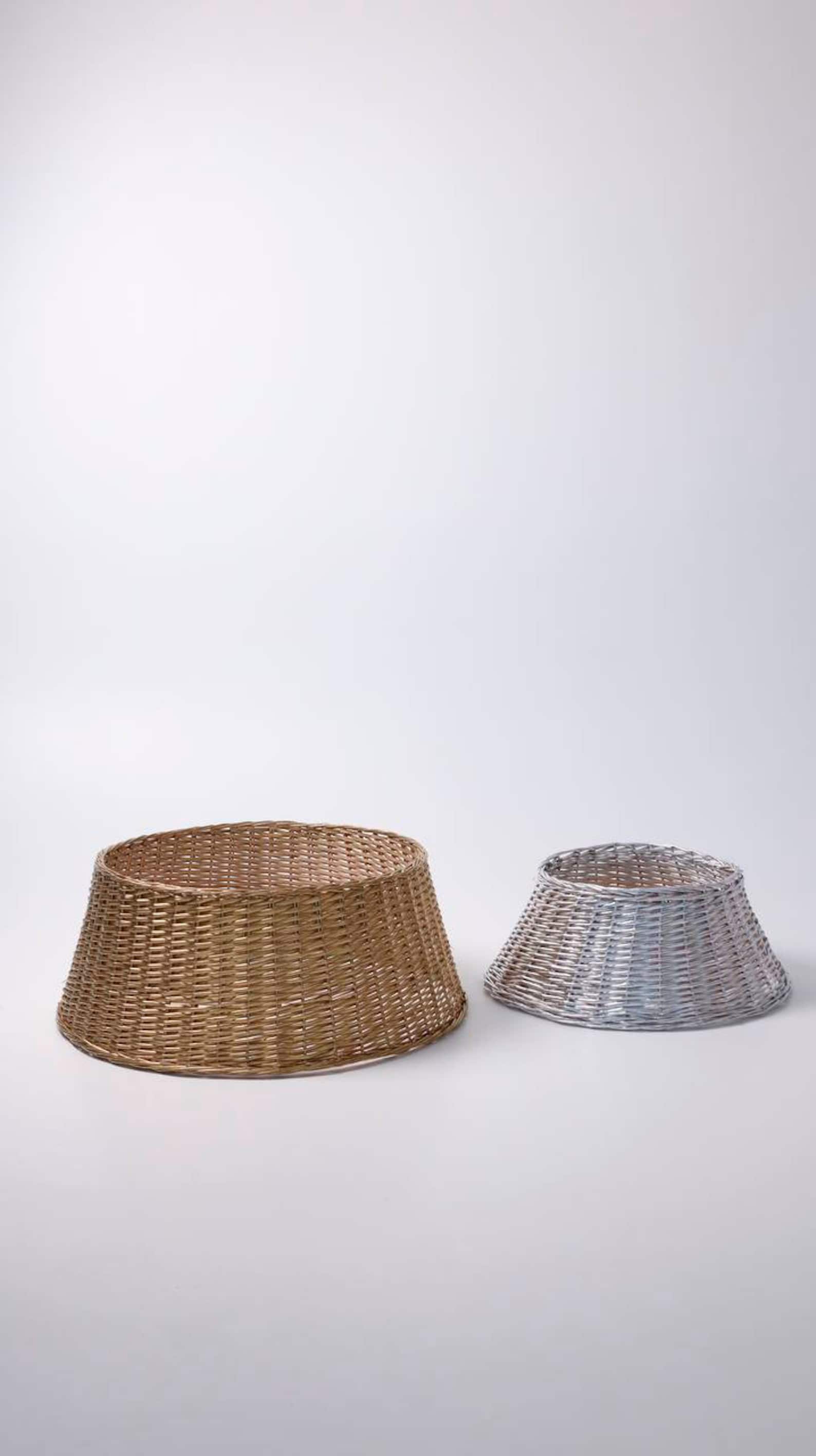 Christmas Tree Collar, Christmas Tree Skirt Box, Holiday Decor, Wicker ...