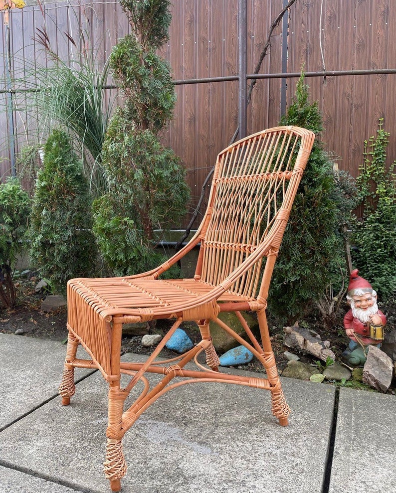 Rustic Outdoor Chair, Wicker Chair, Wicker Furniture, Rattan Chair ...