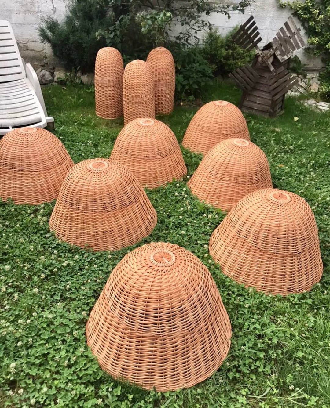 Bamboo Lamp Shades, Wicker Lampshade, Pendant Light Shade, Hanging Lamp ...