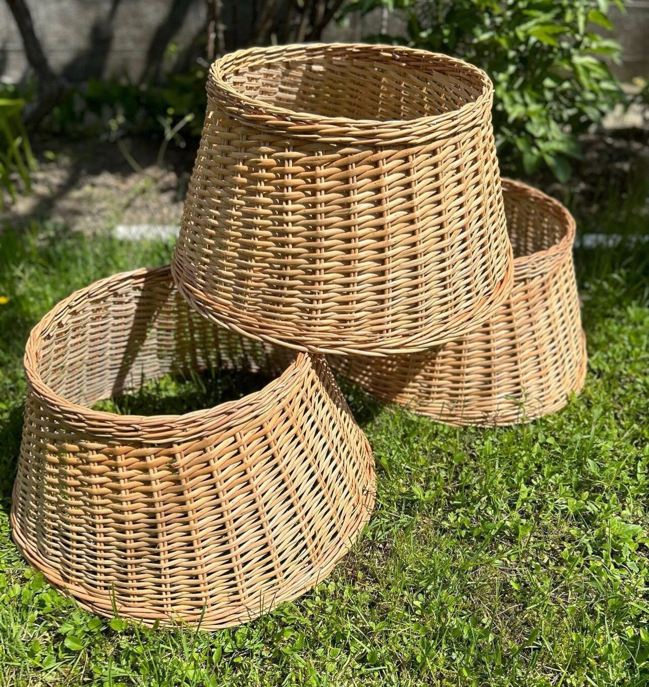Wicker tree skirt store