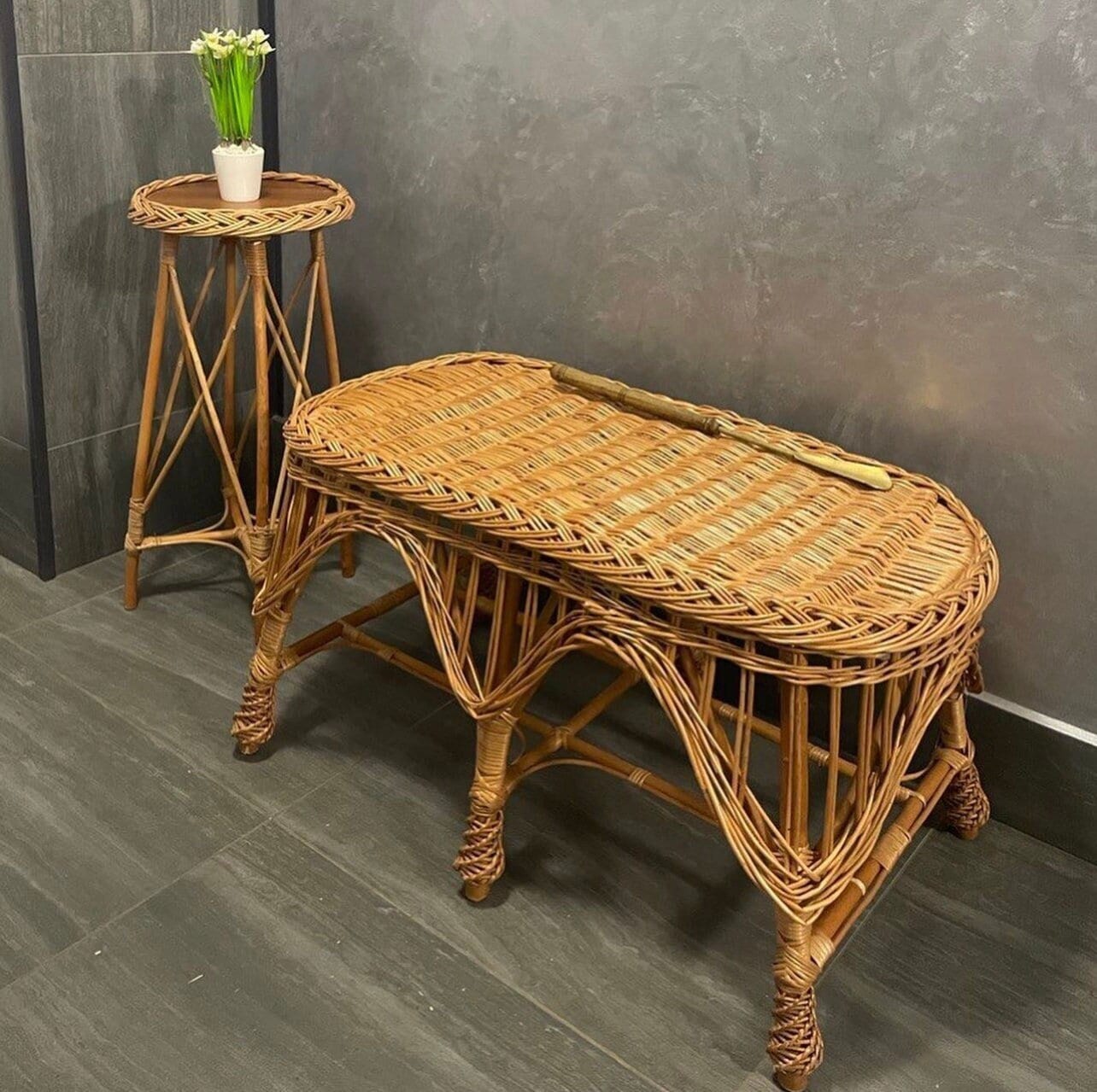 Wicker Bench, Wicker Chair, Wicker Furniture, Rattan Chair, Outdoor ...