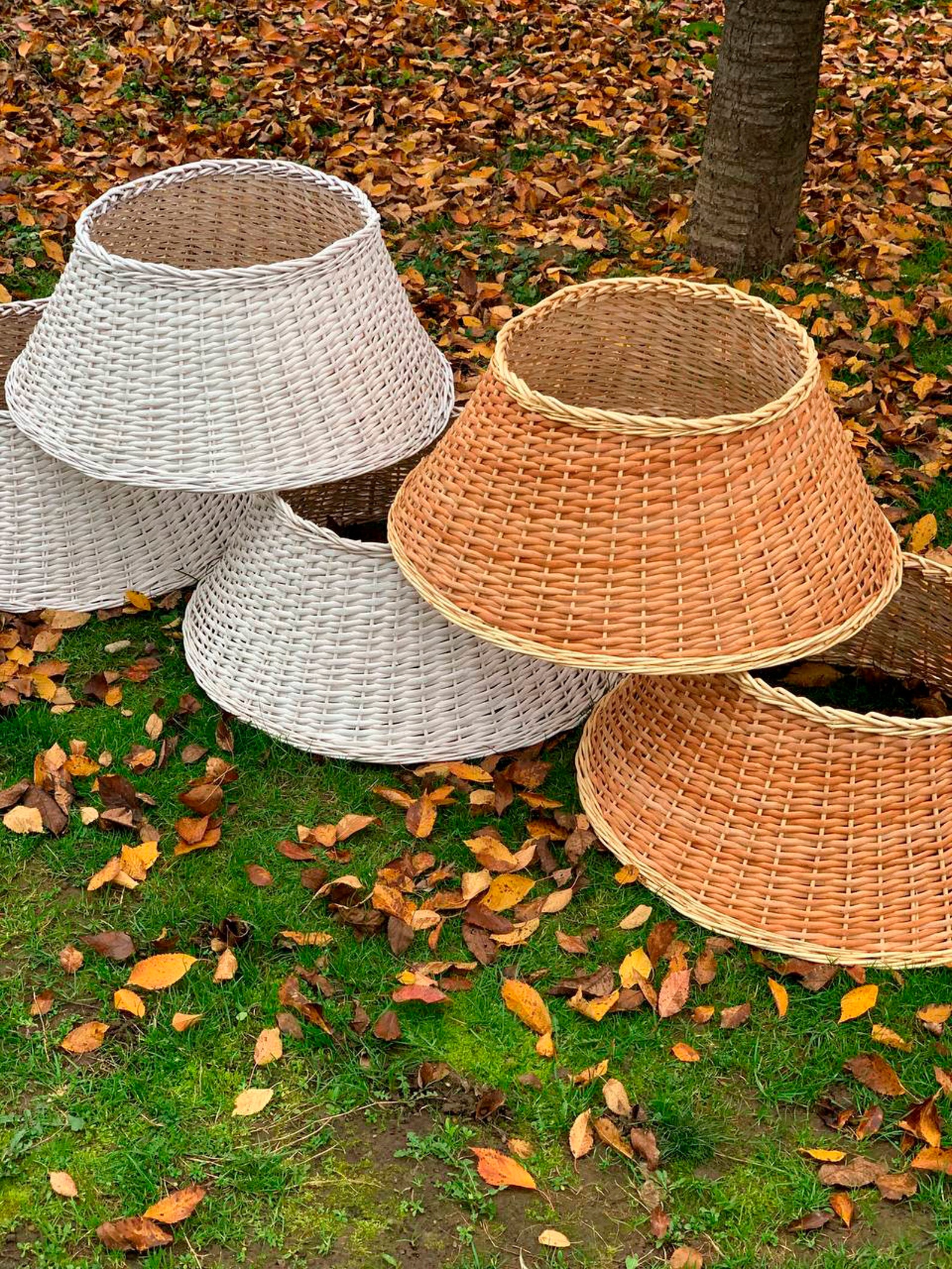 Christmas Tree Collar, Christmas Tree Skirt Box, Holiday Decor, Wicker ...