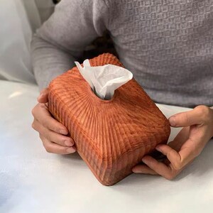 Designer Tissue Box luxury Tissue Box natural Solid Wood Tissue Box ...