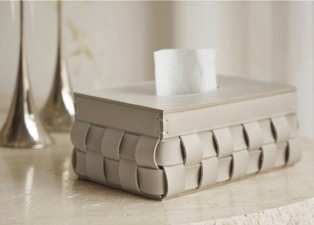 Leather Tissue Box woven Leather Tissue Box luxury Tissue Box designer ...