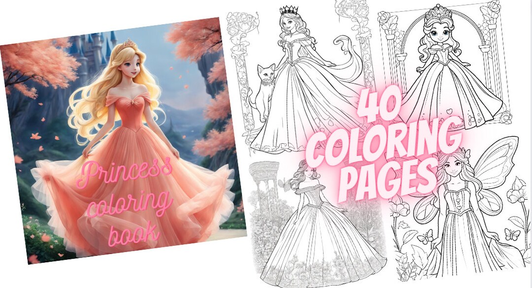 Printable Coloring Book for Kids, Instant Pdf-jpg Downloadable Digital ...