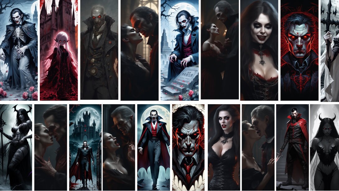 40 Zombie Themed Printable Bookmarks Digital Download JPG-PNG - Etsy