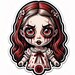Annabelle Doll Inspired Stickers x2 - Etsy