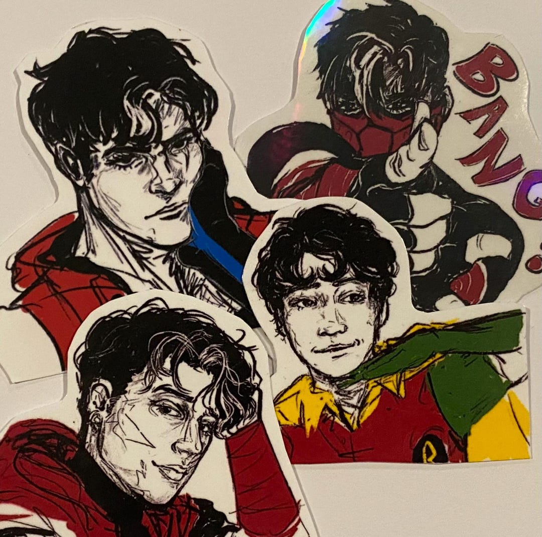 Holographic Red Hood Jason Todd Stickers - Etsy
