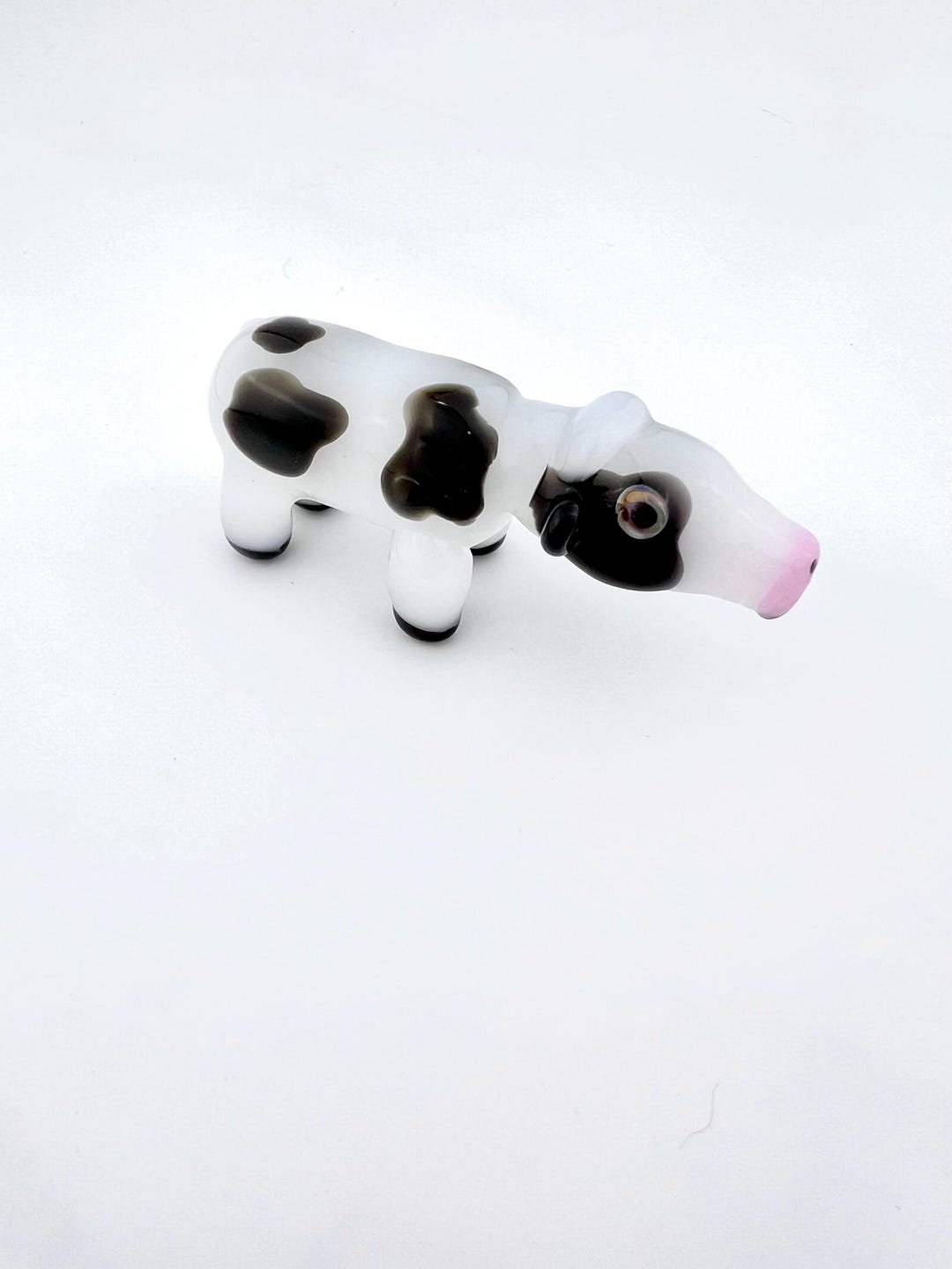 Miniature Glass Cow Sculpture - Custom Made to Order Glass Sculpture ...