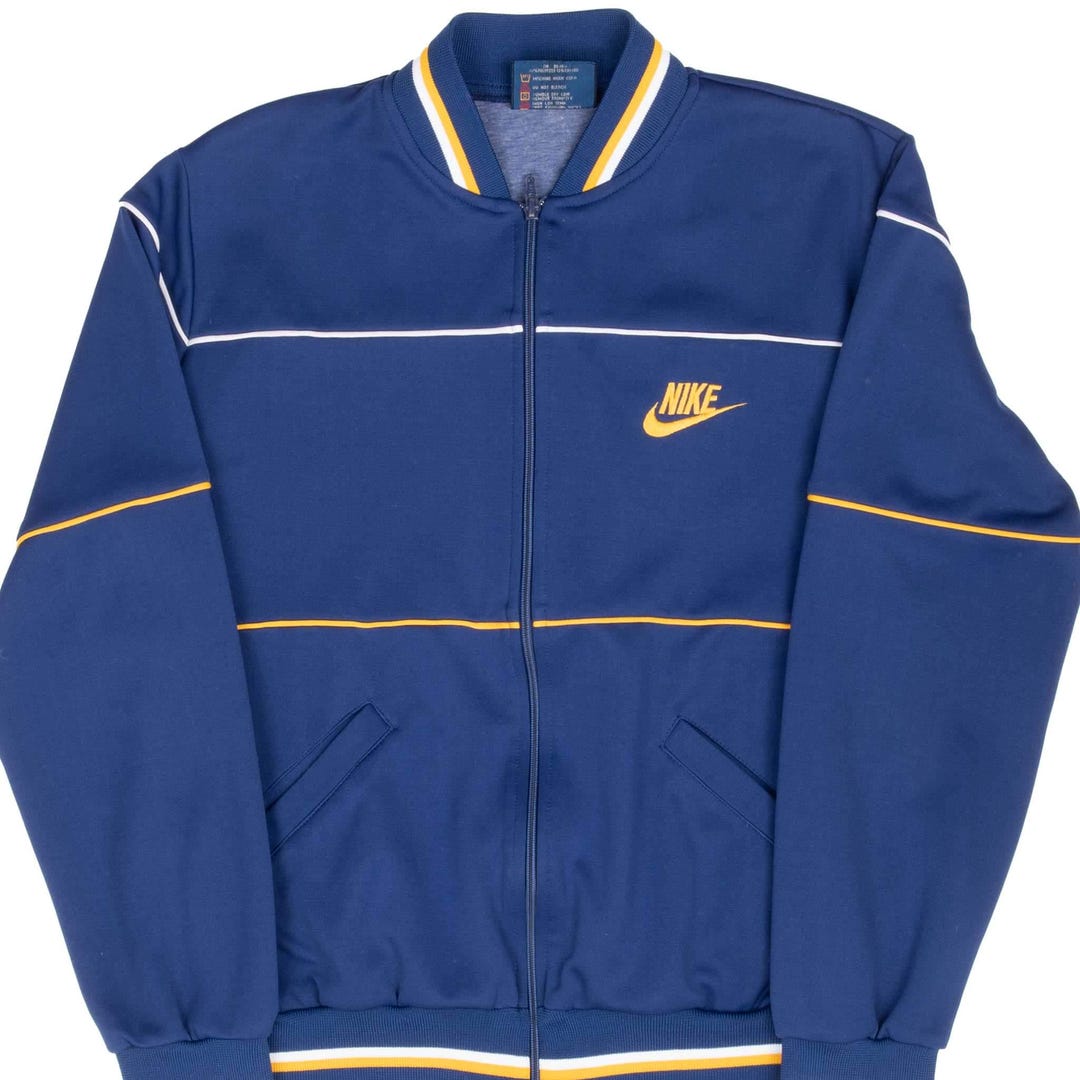 Vintage Nike Blue Track Jacket Early 1980s Small - Etsy