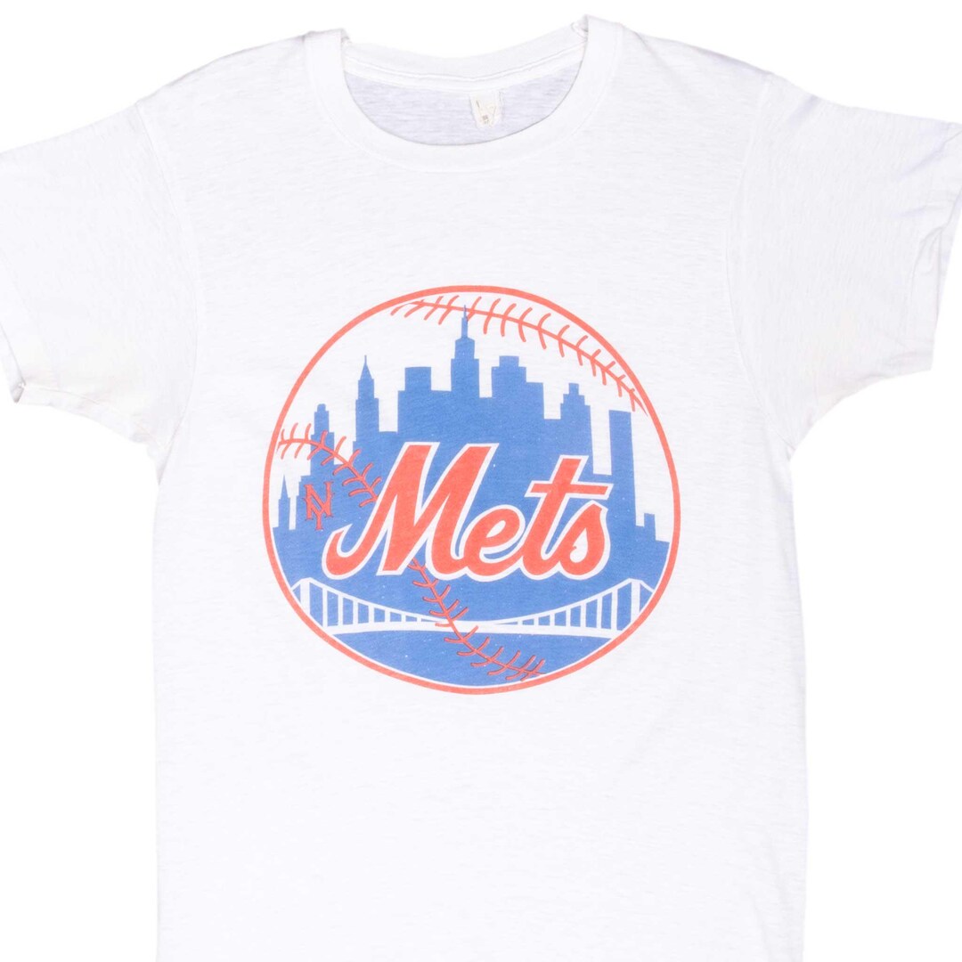 Vintage Mlb New York Mets Tee Shirt 1980s Xs Made in Usa - Etsy
