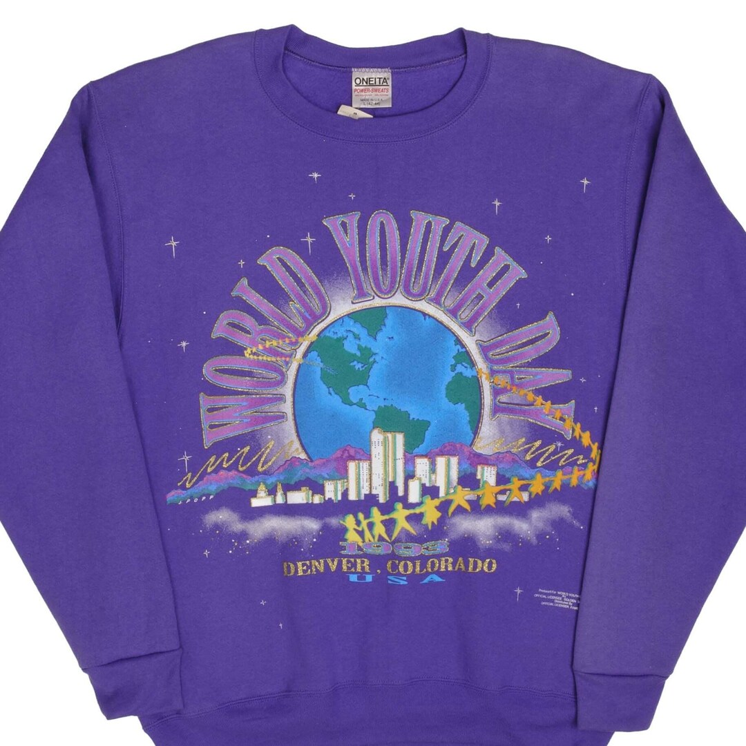 Vintage World Youth Day Denver 1993 Sweatshirt Large Made in Usa ...