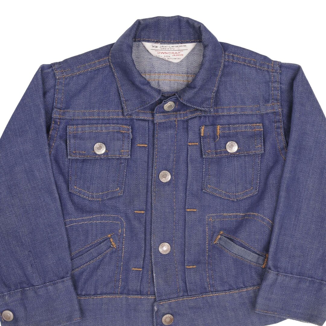 Vintage Jc Penny Towncraft Redline Jr Boy Denim Jacket Size 10 Years ...
