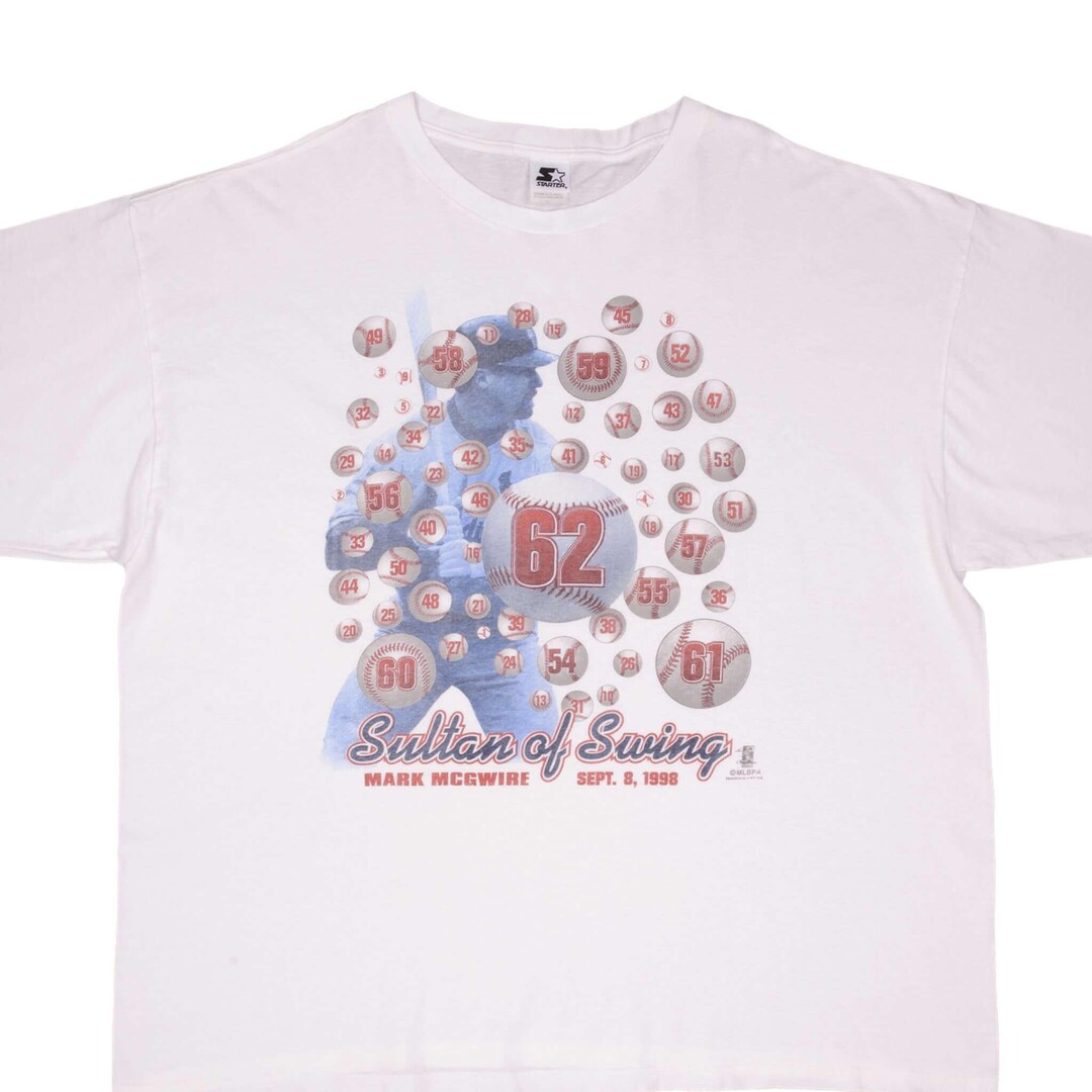 Vintage Mlb Mark Mcgwire Sultan of Swing St Louis Cardinals Tee Shirt ...