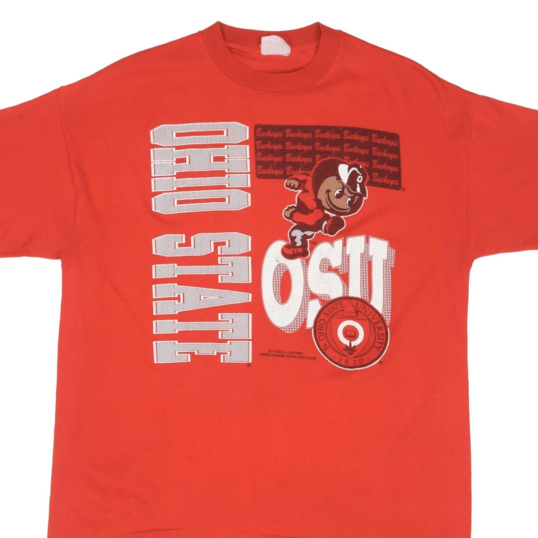 Vintage Ohio State Buckeyes Football Osu Tee Shirt 1990s Size Large ...