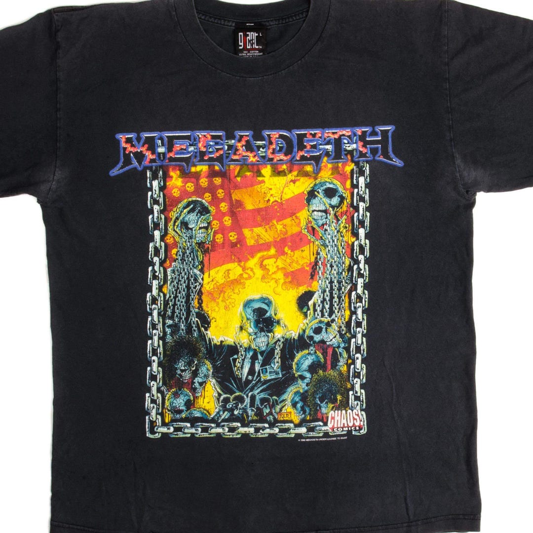 Vintage Megadeth Tee Shirt 1998 Size Large Made in Usa - Etsy