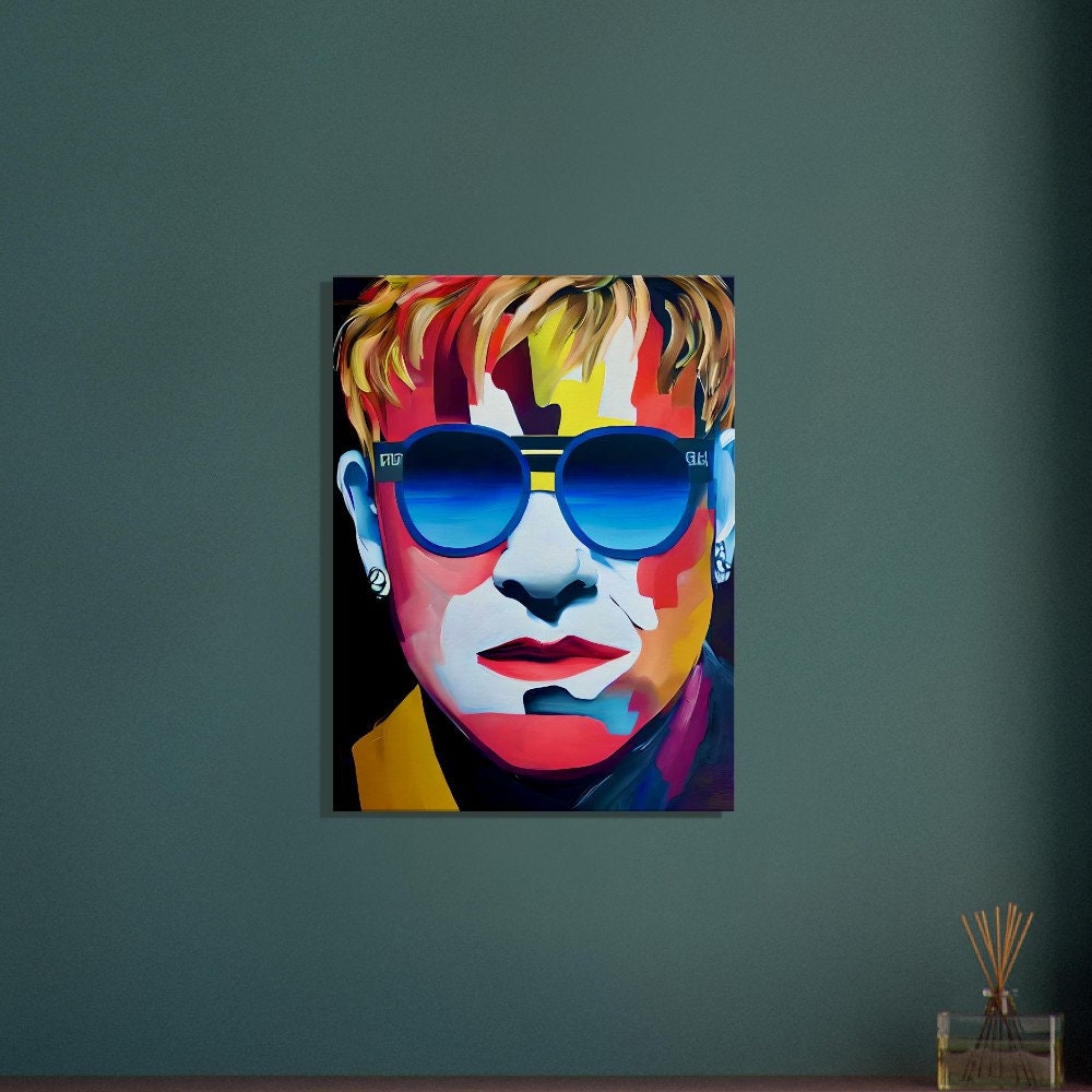 Elton John Canvas - Abstract Harmonies - Large Wall Decor - Modern Wall ...