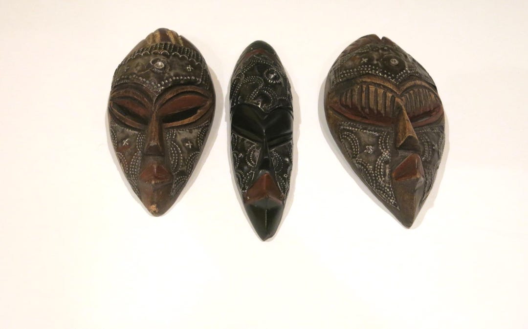 Liberian Dan People Passport Masks Lot of Three - Etsy