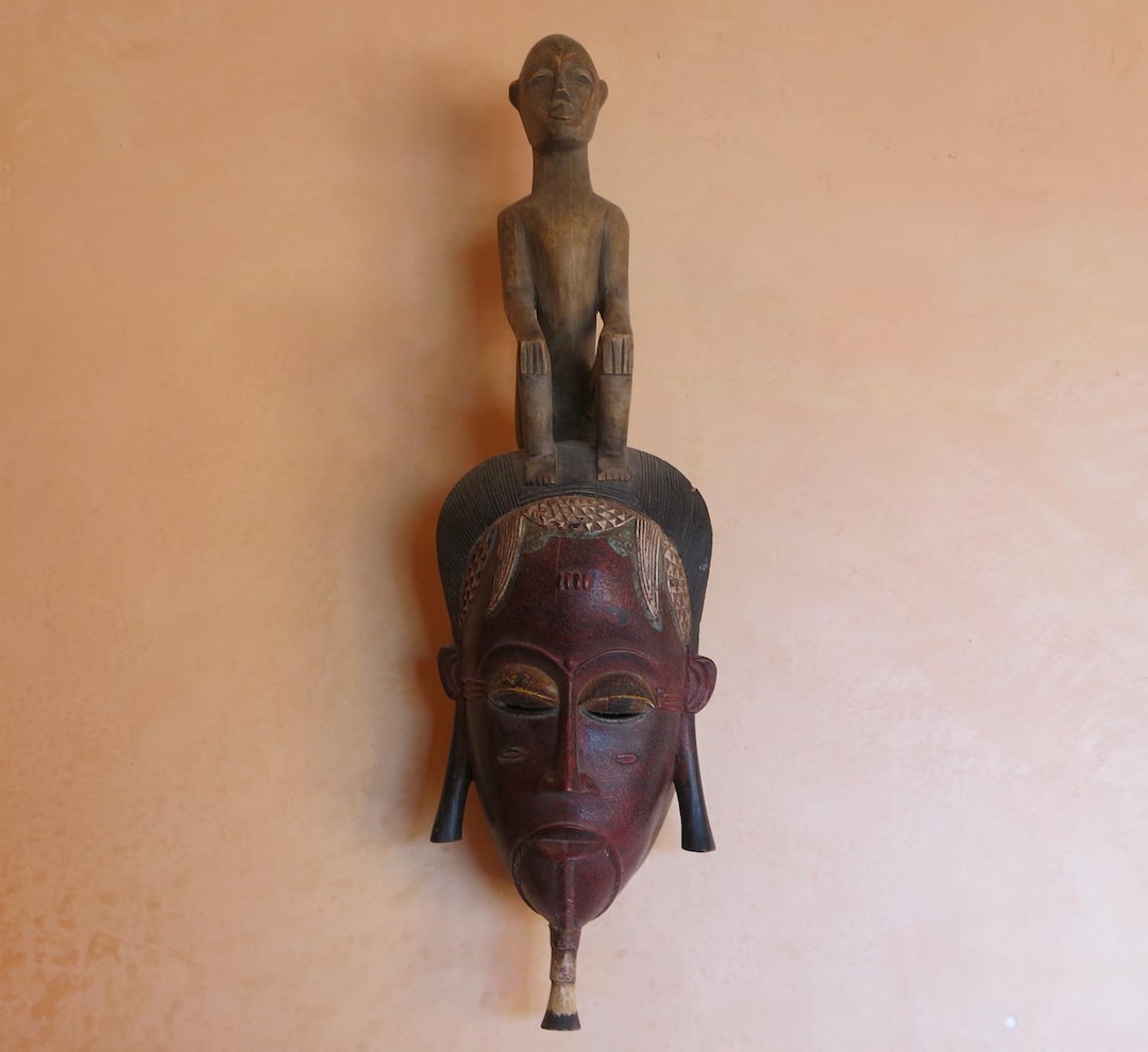 Polychrome Guro Zauli Single Figure Mask - Etsy
