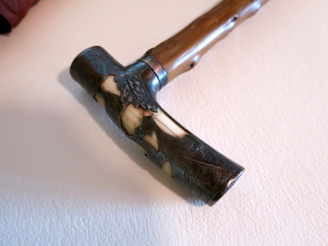 Antique Sterling Silver Handle Makila Basque Walking Stick - Etsy