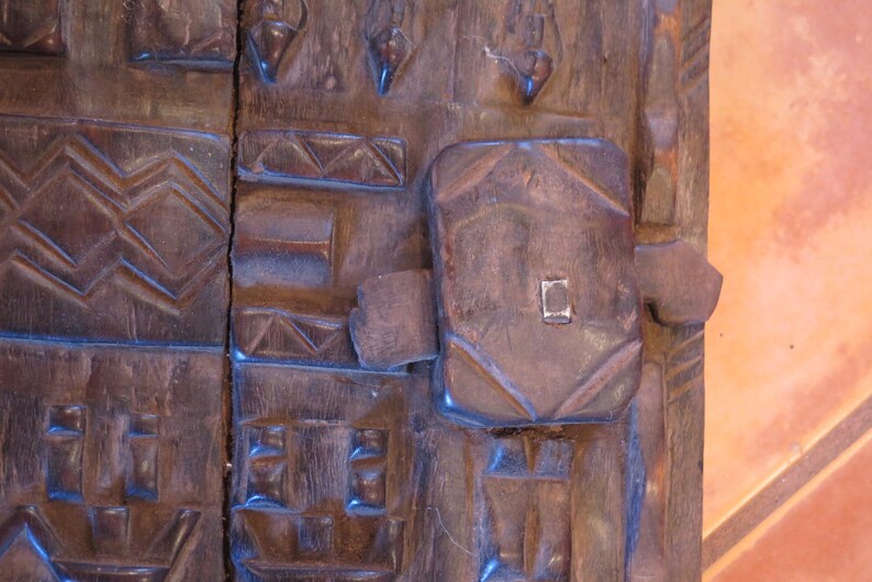 Mali Dogon Carved Wood Grainery Door - Etsy