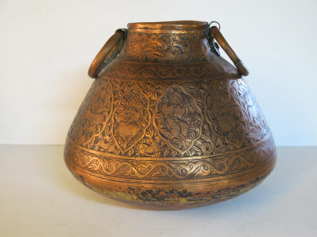 Islamic Copper God and Animal Engraved Water Pot - Etsy